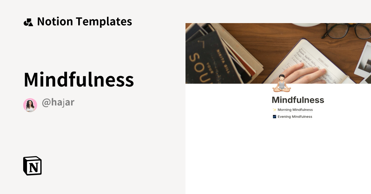 Mindfulness Template | Notion Marketplace