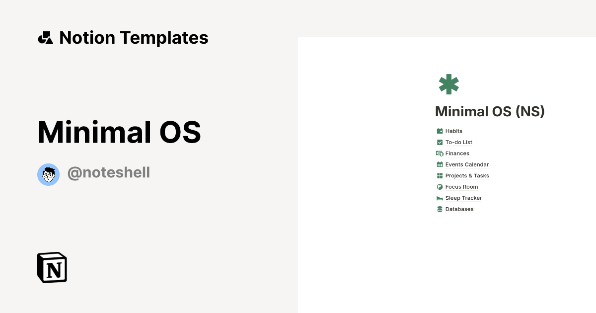 Minimal OS Template | Notion Marketplace