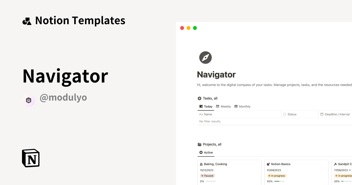 Navigator Template | Notion Marketplace