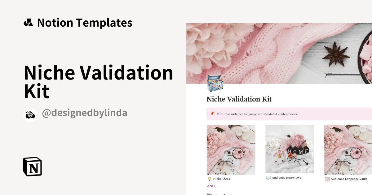 Niche Validation Kit Template | Notion Marketplace
