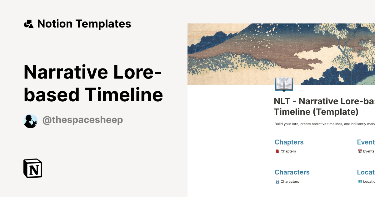 Narrative Lore-based Timeline Template | Notion Marketplace
