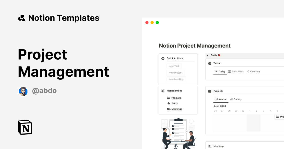 Project Management Template | Notion Marketplace