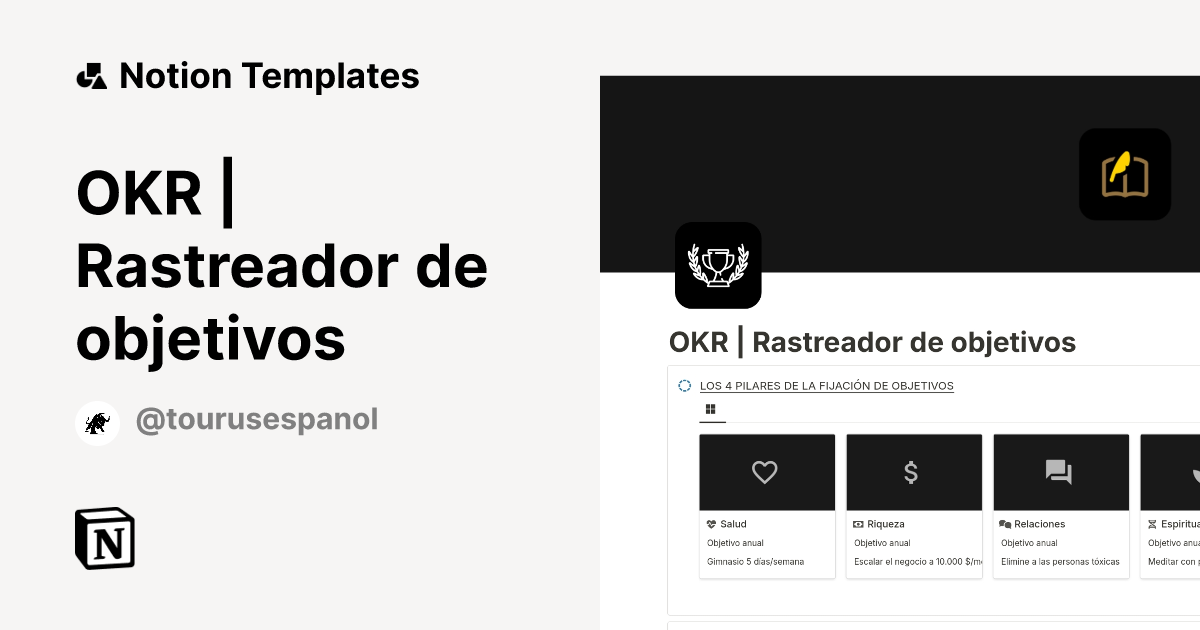 OKR | Rastreador de objetivos Template | Notion Marketplace