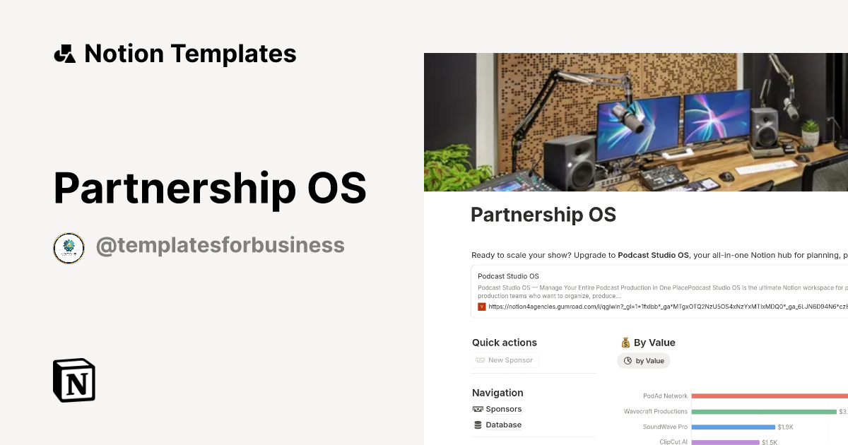 Partnership OS Template | Notion Marketplace