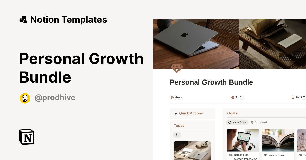 Personal Growth Bundle Template | Notion Marketplace
