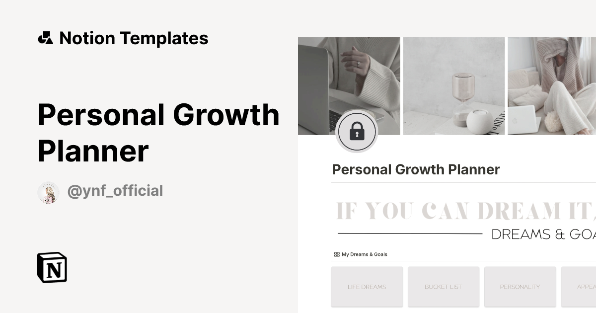 Personal Growth Planner Template | Notion Marketplace