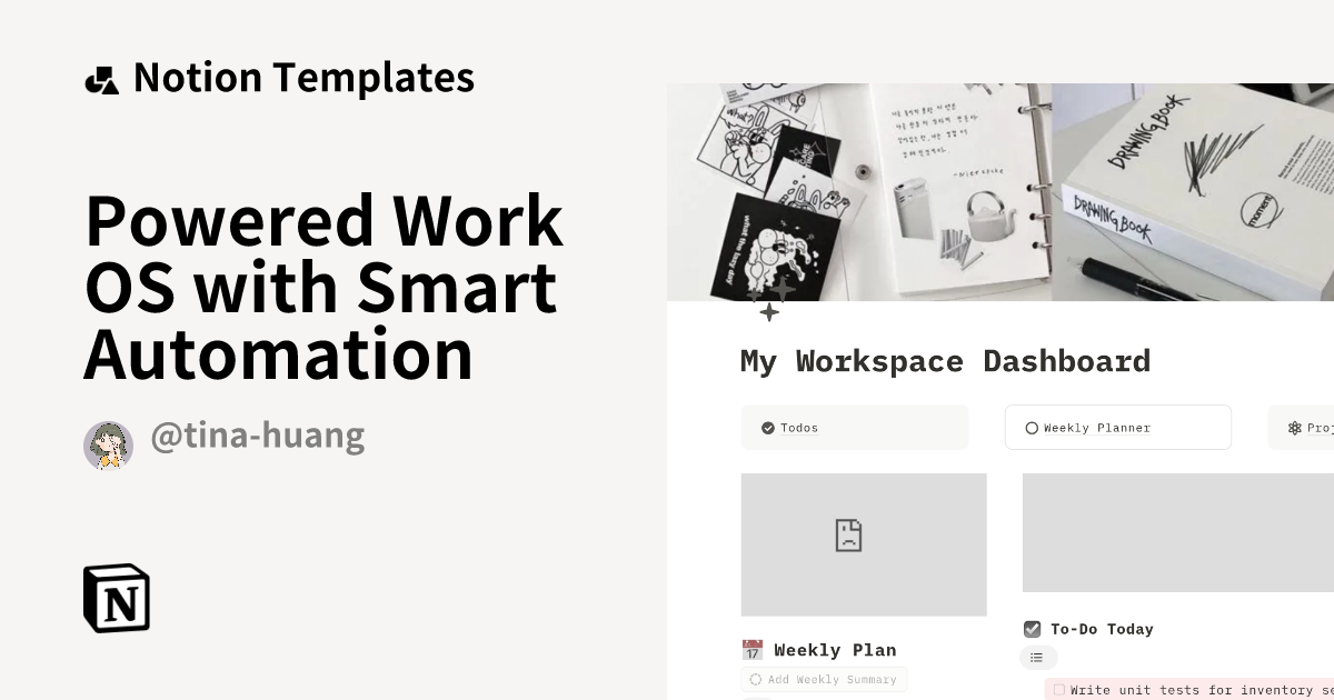 Powered Work OS with Smart Automation Template | Notion Marketplace