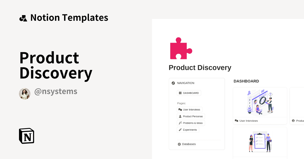 Product Discovery Template | Notion Marketplace