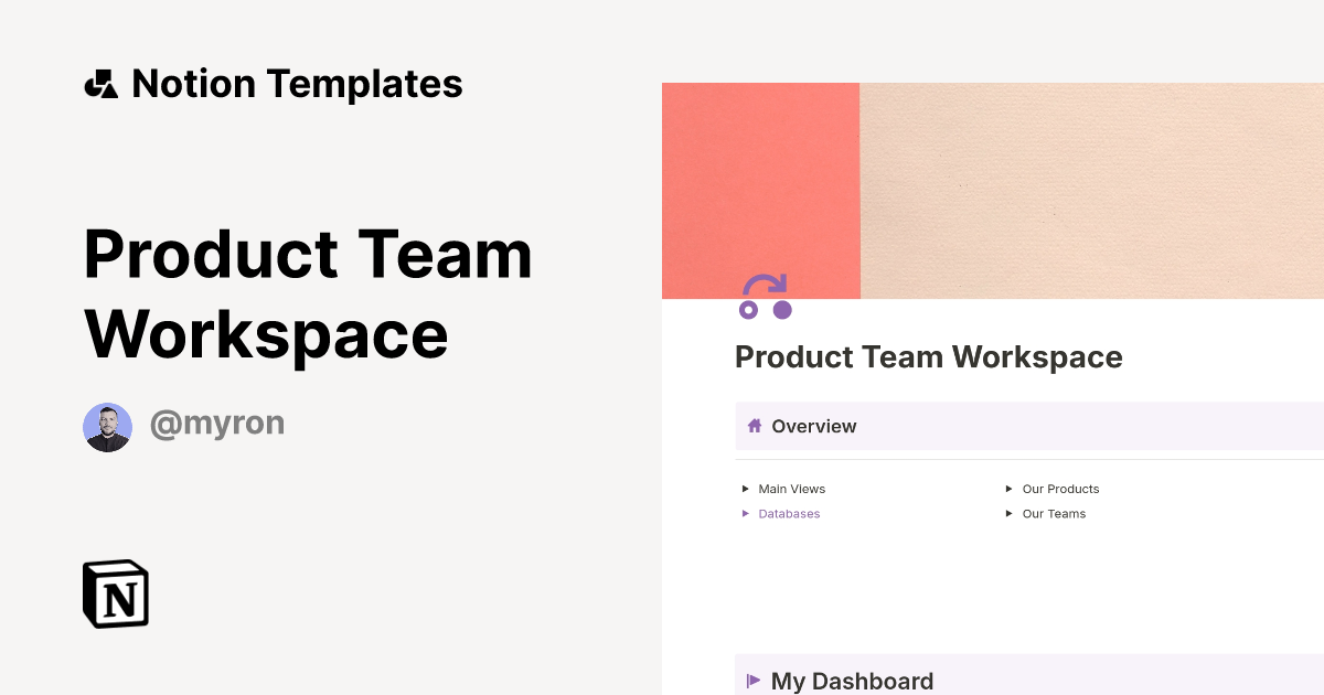Product Team Workspace Template | Notion Marketplace