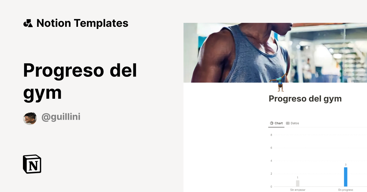 Progreso del gym Template | Notion Marketplace