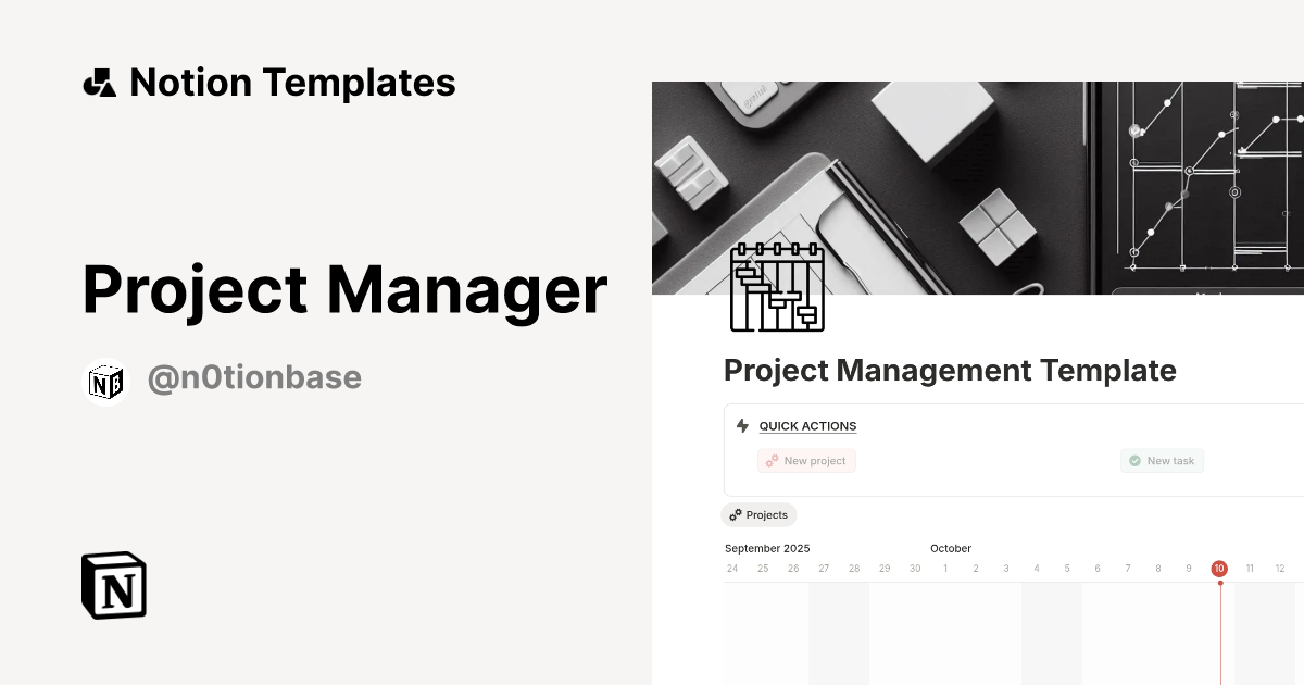 Project Manager Template | Notion Marketplace