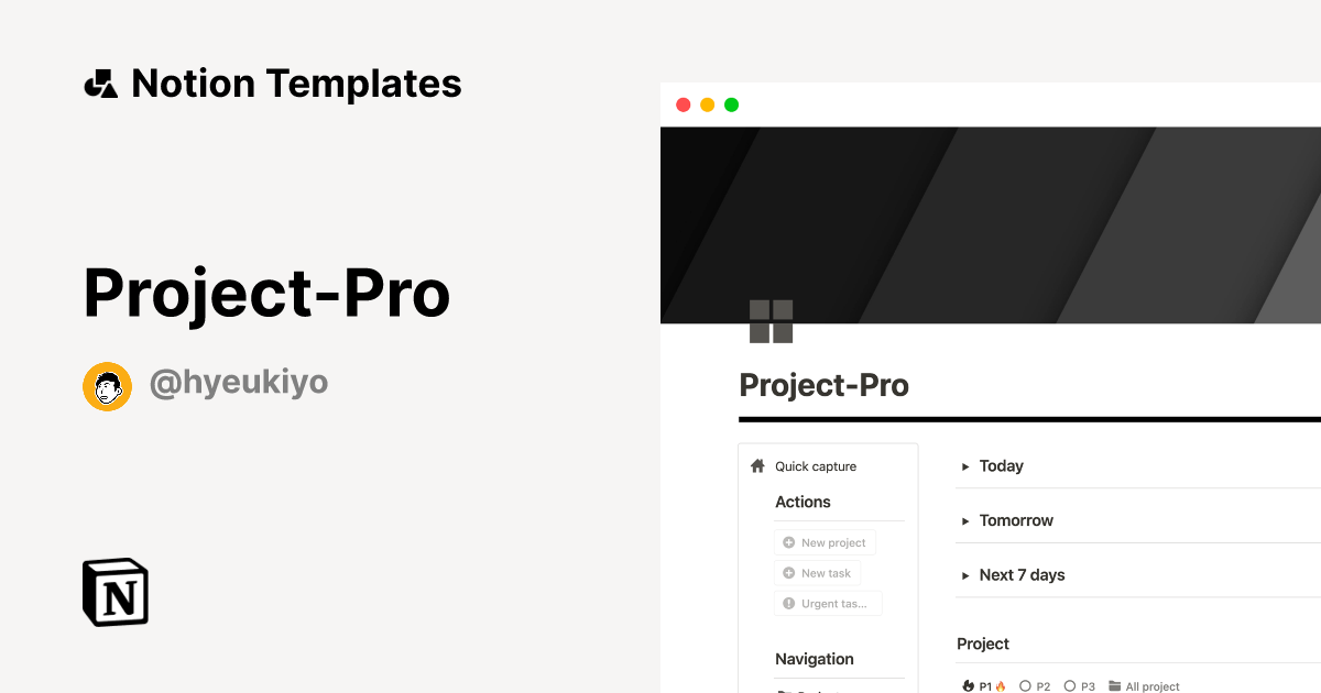 Project-Pro Template | Notion Marketplace
