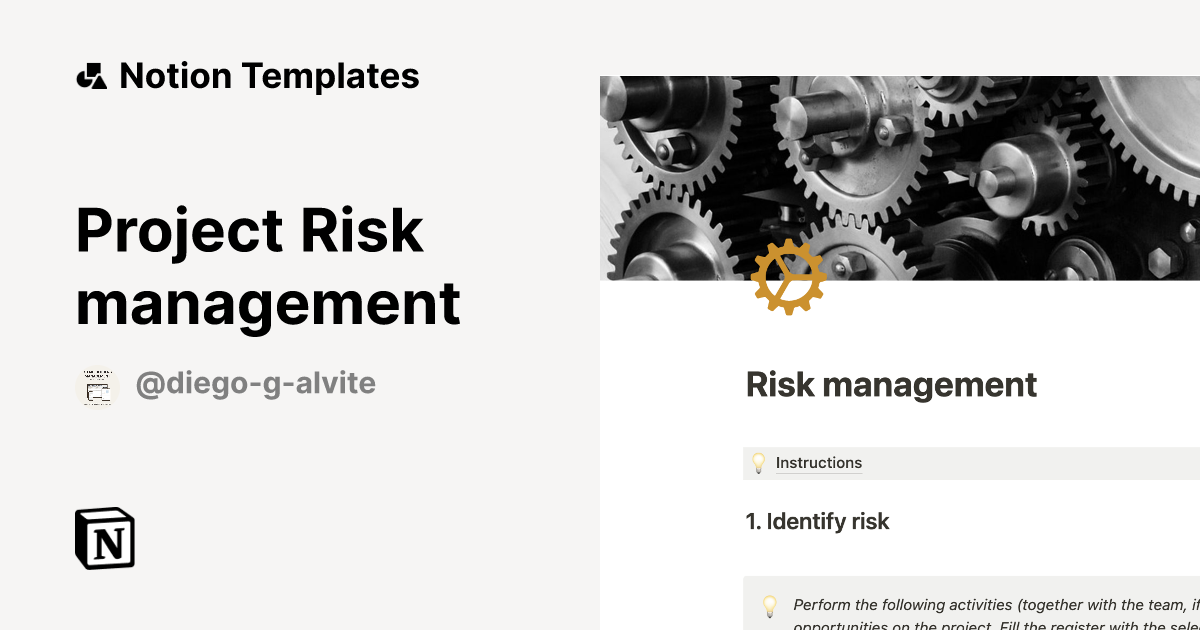 Project Risk management Template | Notion Marketplace