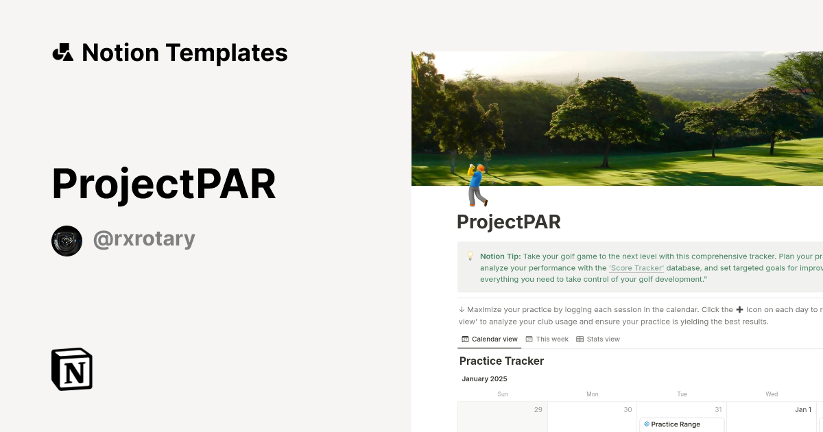 ProjectPAR Template | Notion Marketplace