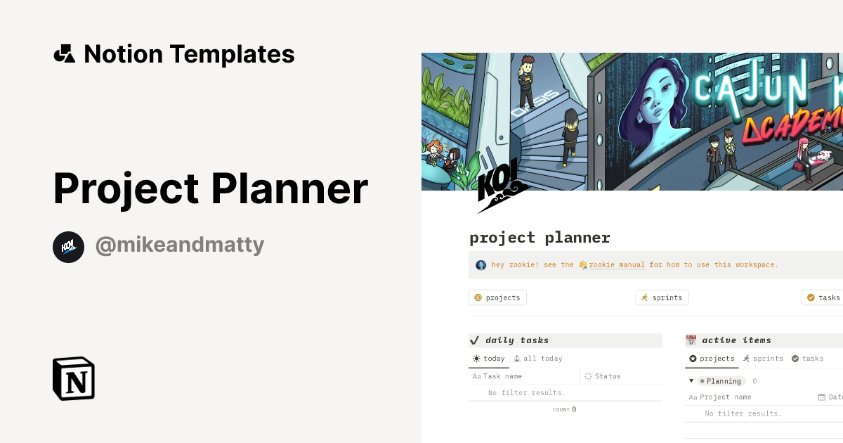 Project Planner Template | Notion Marketplace
