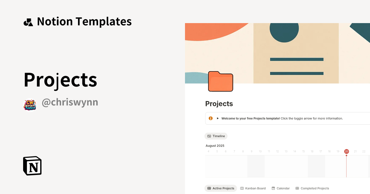Projects Template | Notion Marketplace
