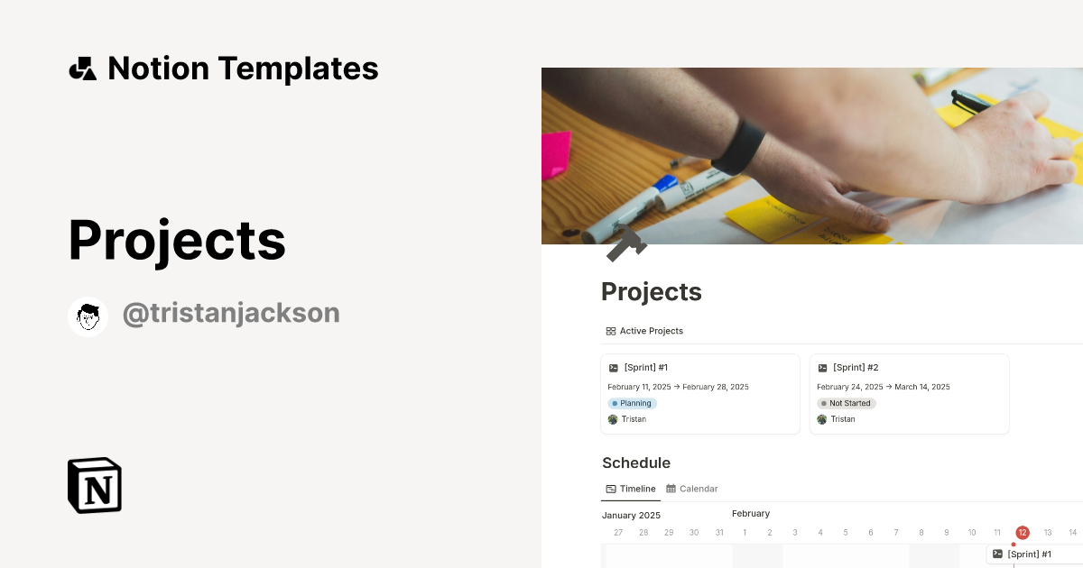 Projects Template | Notion Marketplace