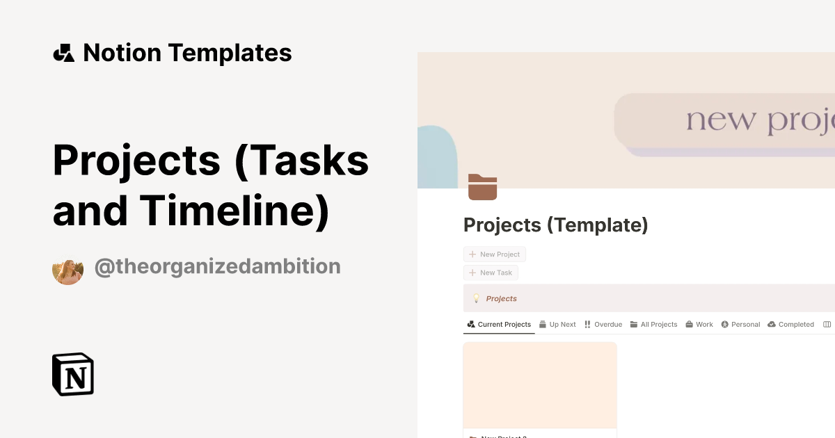 Projects (Tasks and Timeline) Template | Notion Marketplace Projects (Tasks and Timeline) Template | Notion Marketplace