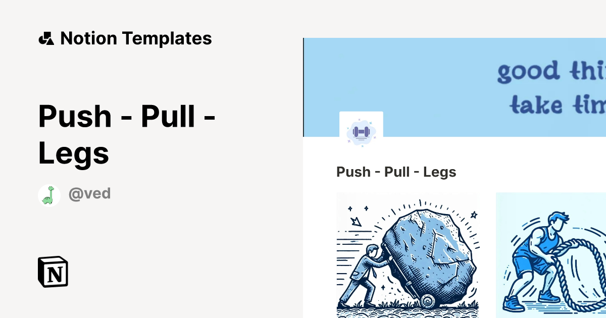 Push - Pull - Legs Template | Notion Marketplace