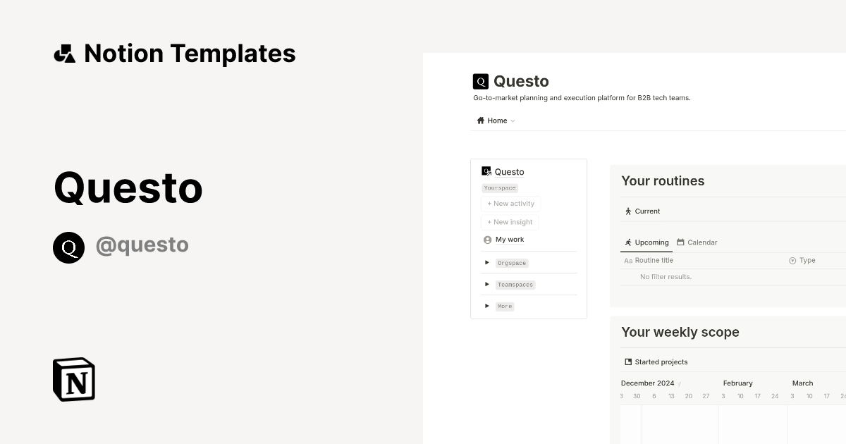 Questo Template | Notion Marketplace