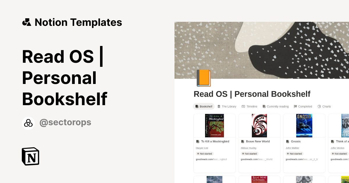 Read OS | Personal Bookshelf Template | Notion Marketplace