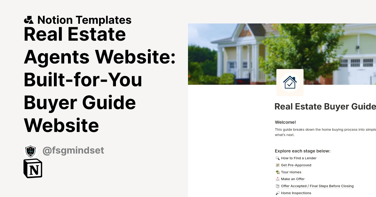 Real Estate Agents Website: Built-for-You Buyer Guide Website Template ...