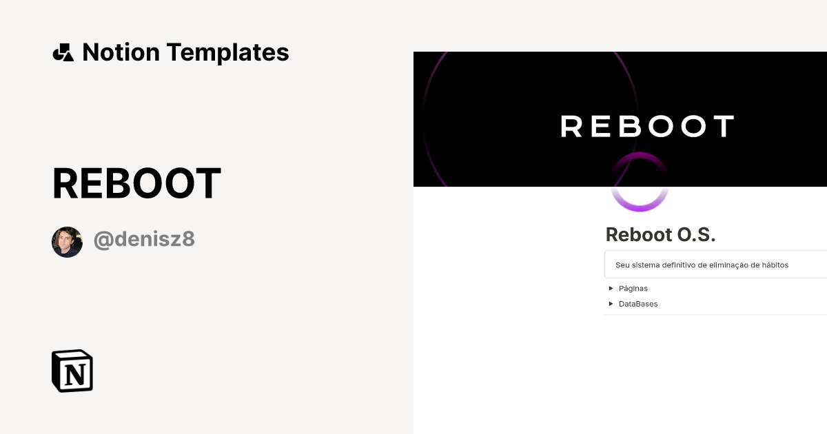 REBOOT Template by Denis Silva | Notion Marketplace