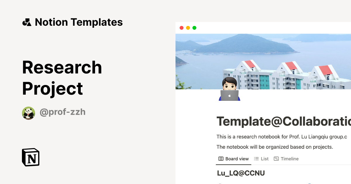 Research Project Template | Notion Marketplace