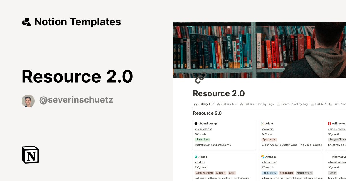 Resource 2.0 Template | Notion Marketplace