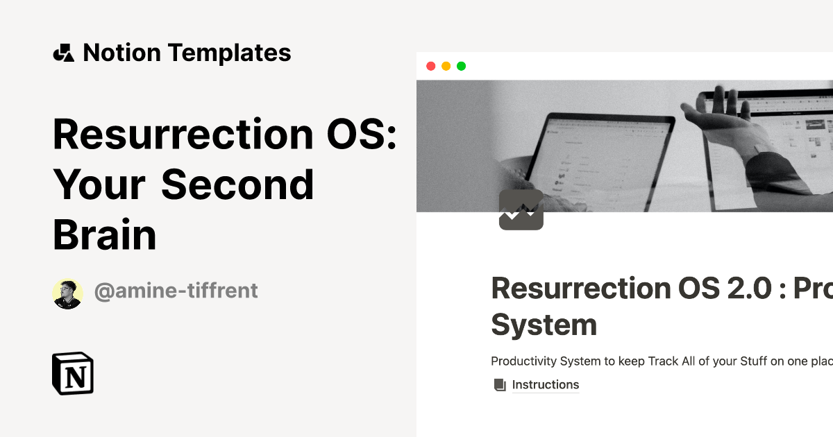 Resurrection OS: Your Second Brain Template | Notion Marketplace