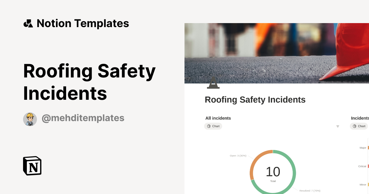 Roofing Safety Incidents Template by Mehdi | Notion Marketplace