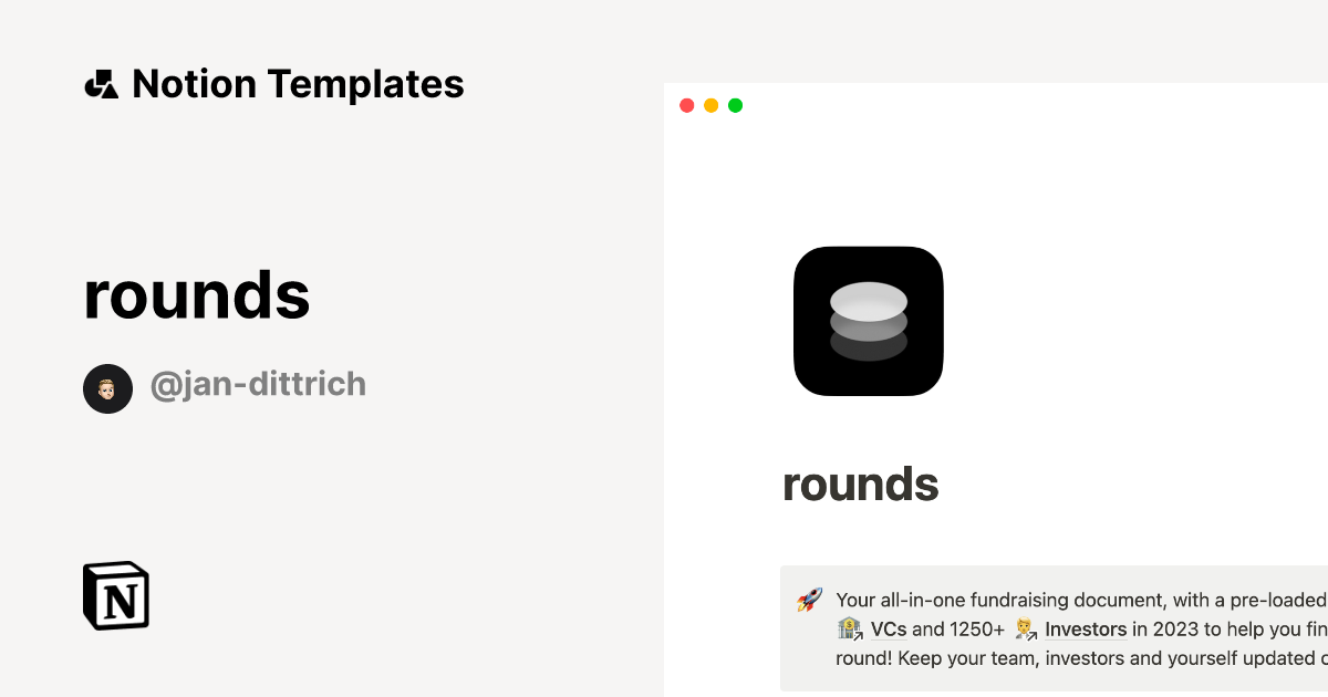 rounds Template | Notion Marketplace