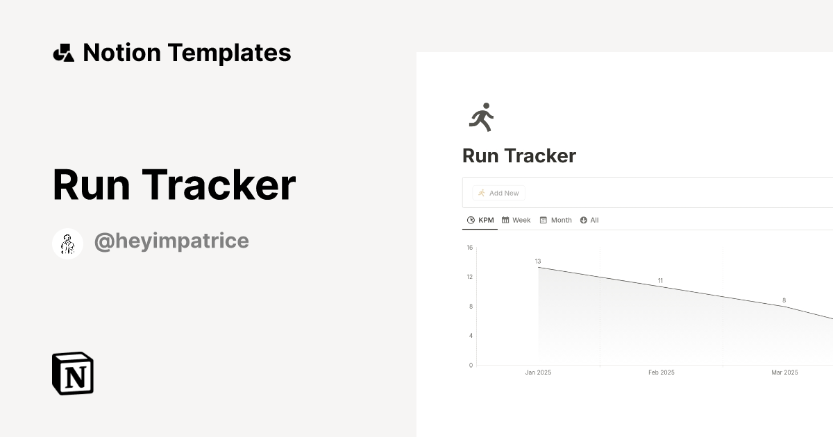 Run Tracker Template | Notion Marketplace