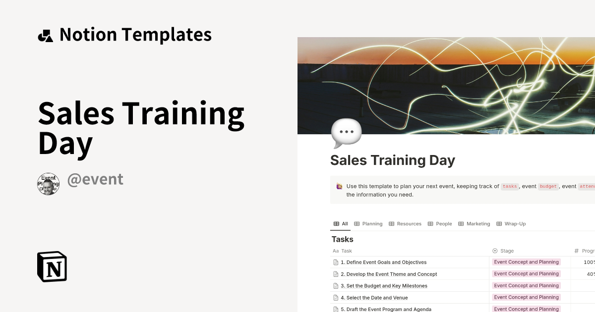 Sales Training Day Template | Notion Marketplace