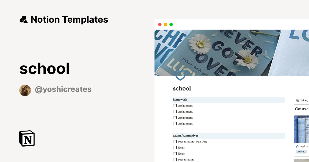 school Template | Notion Marketplace