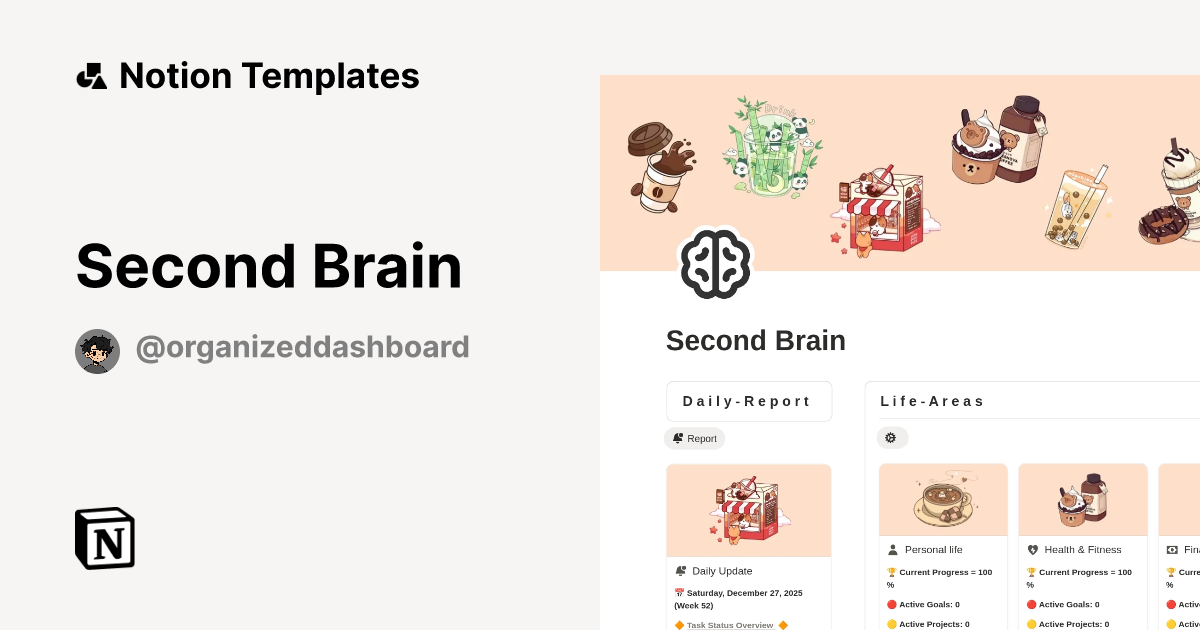 Second Brain Template | Notion Marketplace