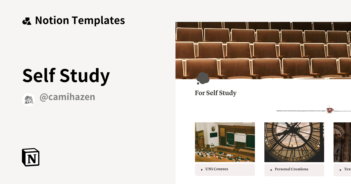 Self Study Template | Notion Marketplace