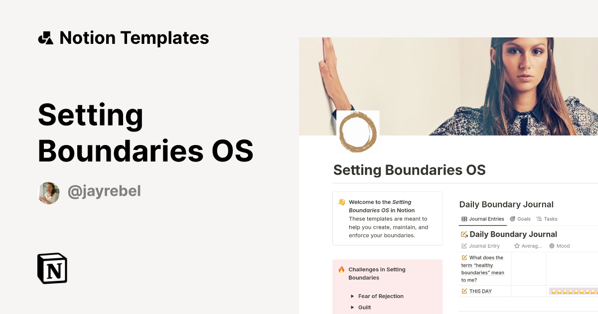 Setting Boundaries OS Template | Notion Marketplace