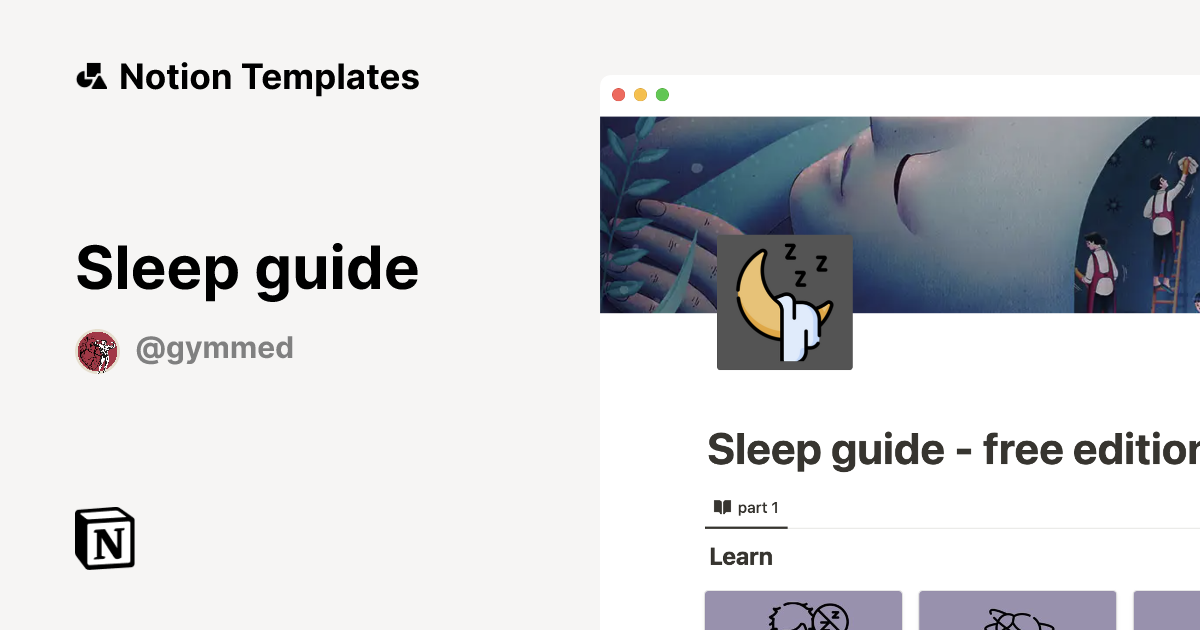Sleep guide Template | Notion Marketplace