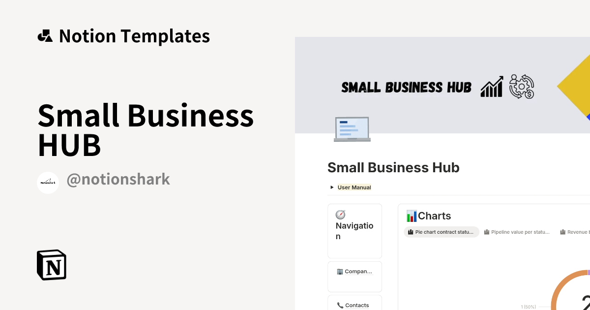 Small Business HUB Template | Notion Marketplace
