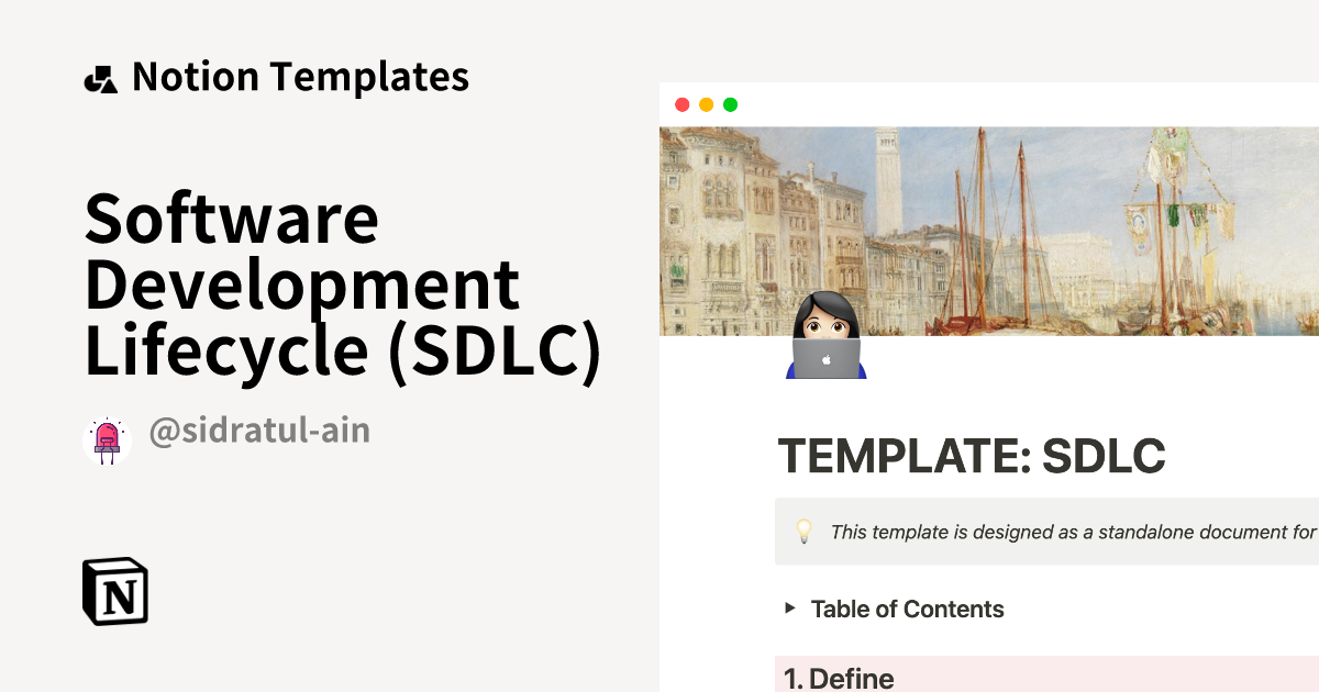 Software Development Lifecycle (SDLC) Template | Notion Marketplace