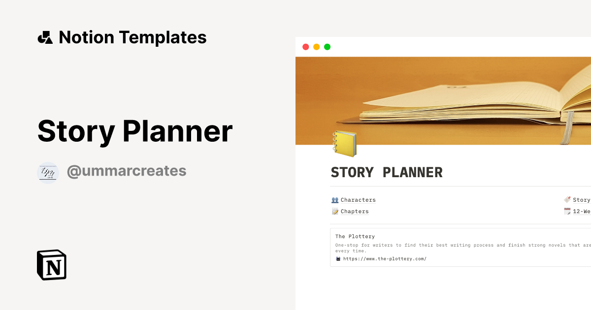 Story Planner Template | Notion Marketplace