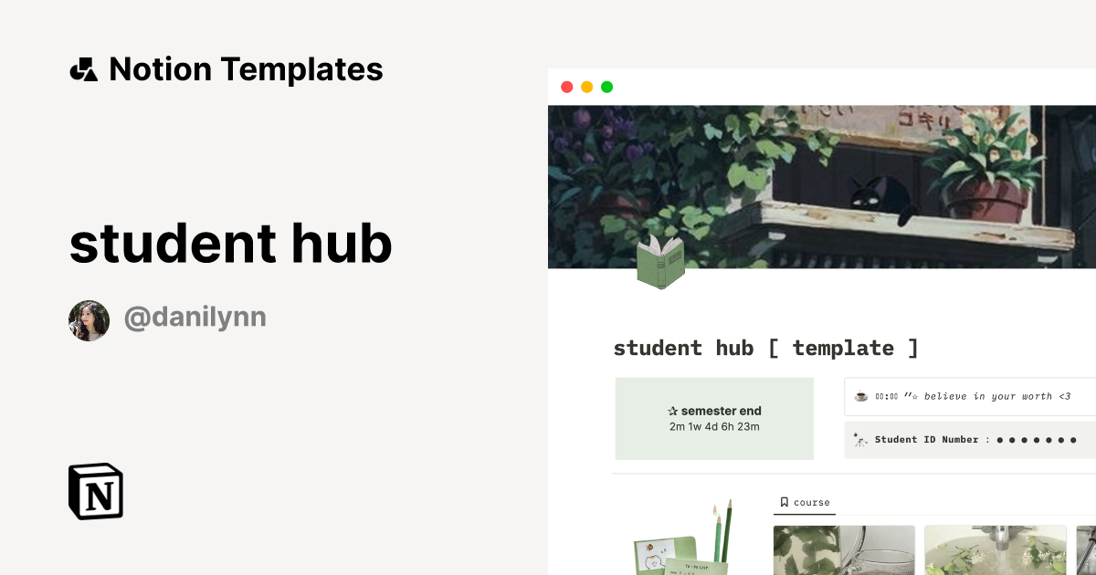 student hub Template | Notion Marketplace