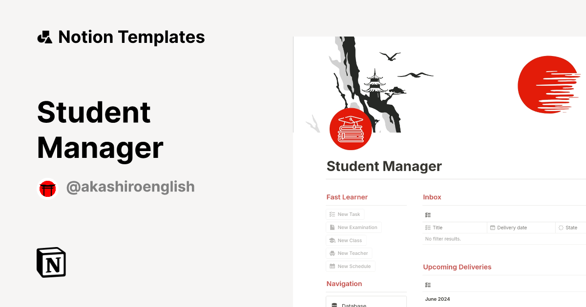 Student Manager Template | Notion Marketplace