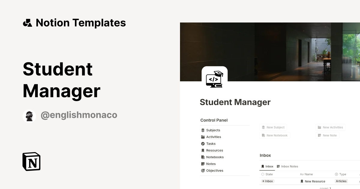Student Manager Template | Notion Marketplace