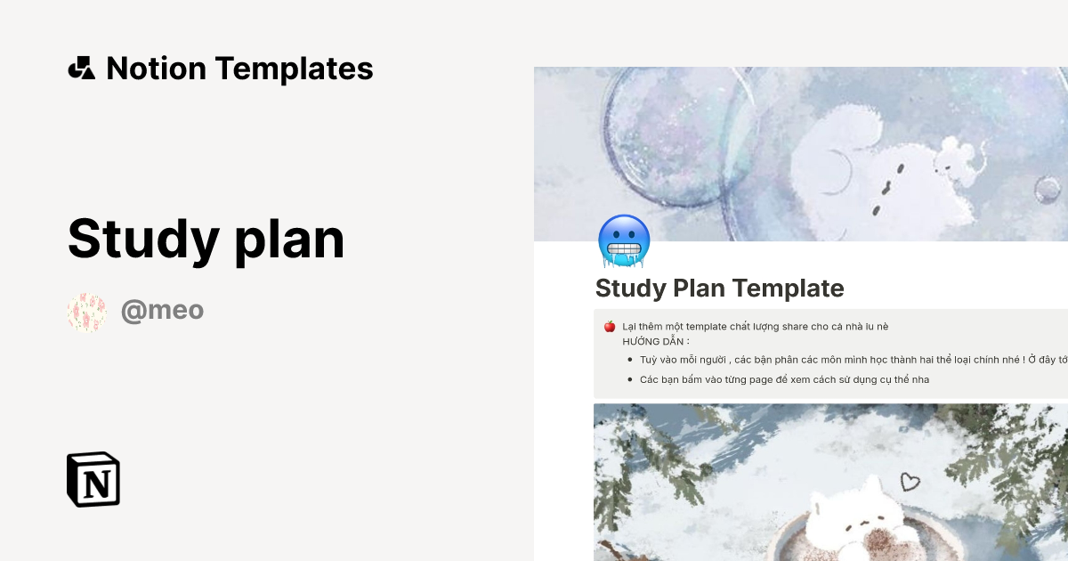 Study plan Template | Notion Marketplace