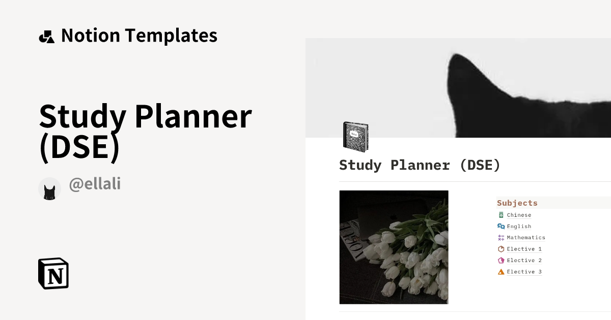 Study Planner (DSE) Template | Notion Marketplace
