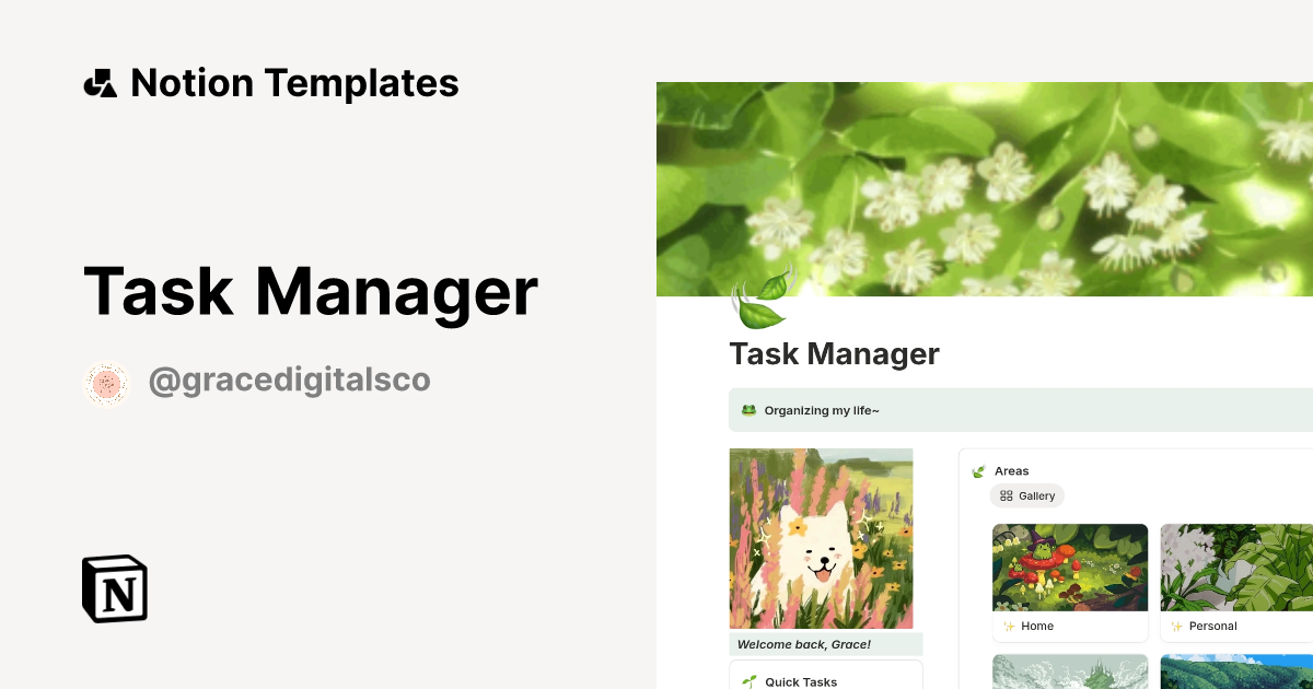 Task Manager Template | Notion Marketplace