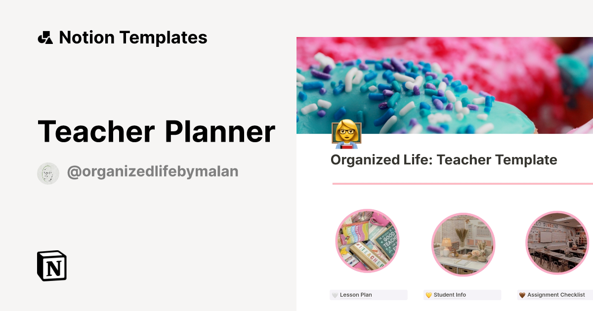 Teacher Planner Template | Notion Marketplace
