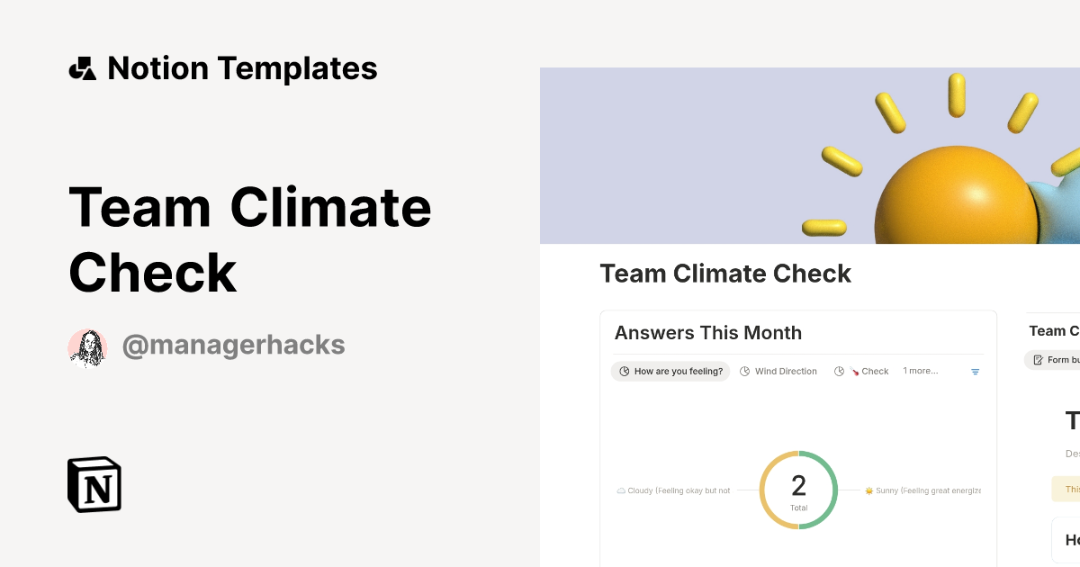 Team Climate Check Template | Notion Marketplace